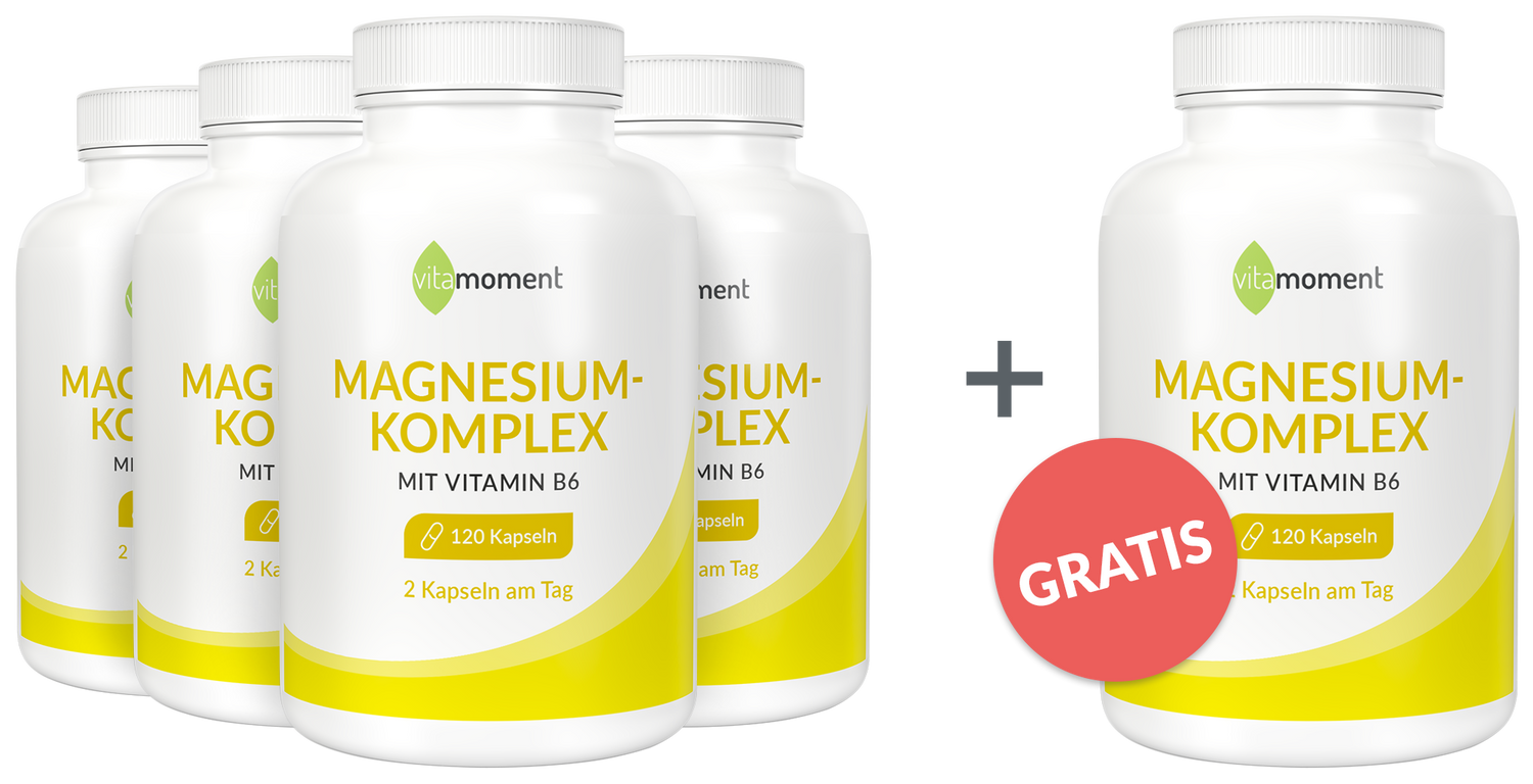 Magnesium-Komplex ️ Kapseln für Nerven, Muskeln & Knochen