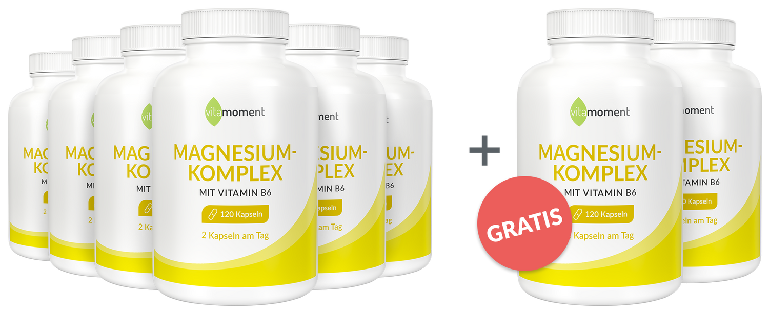 Magnesium-Komplex ️ Kapseln für Nerven, Muskeln & Knochen